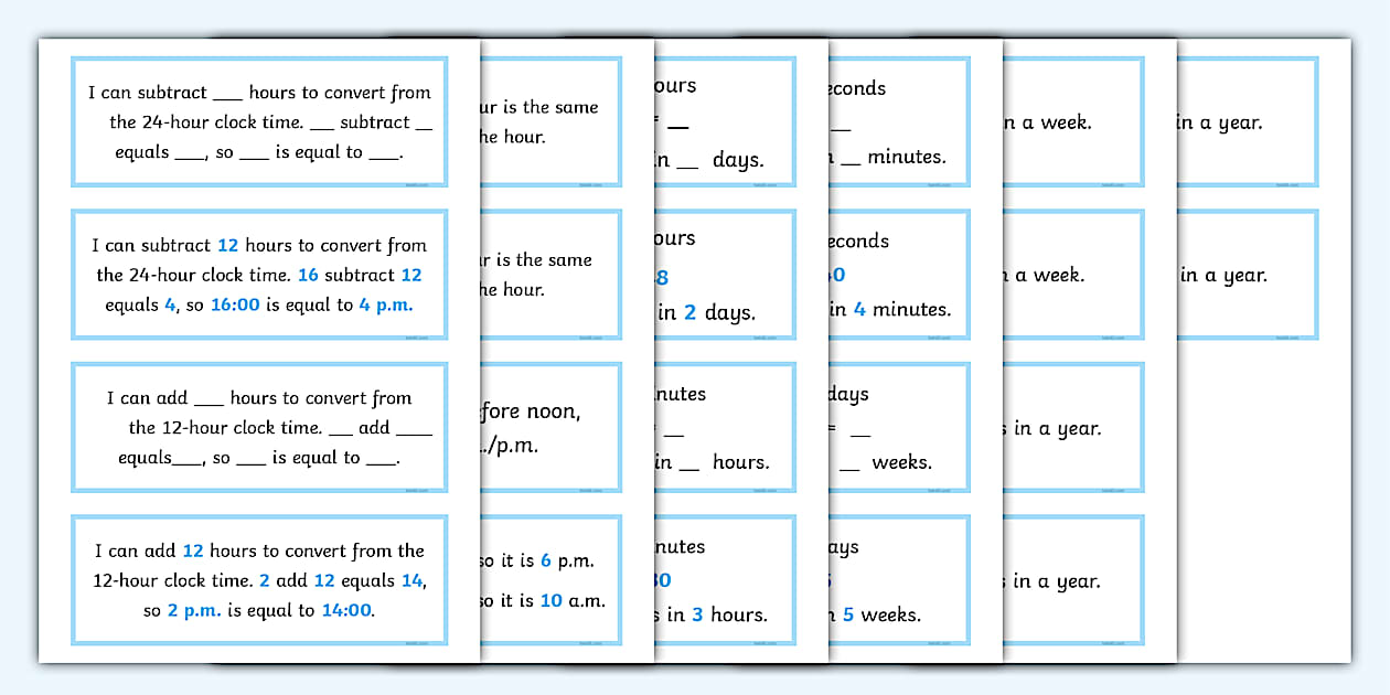 👉 Year 4 Time Stem Sentences (teacher made) - Twinkl