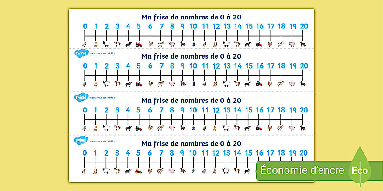 Les nombres de 0 à 20 (teacher made) - Twinkl