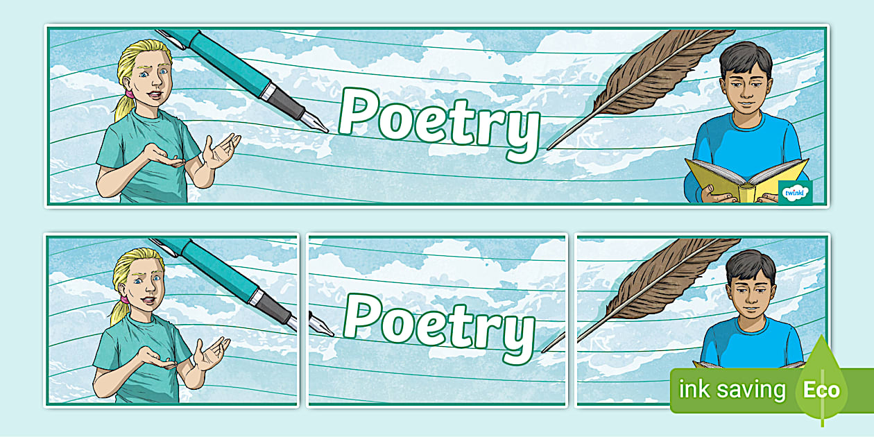 Poetry Display Banner (teacher made) - Twinkl