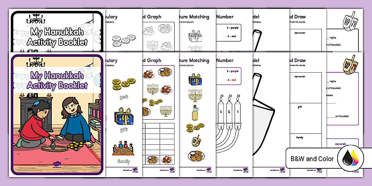 Hanukkah Worksheets and Activity Booklet | Twinkl USA