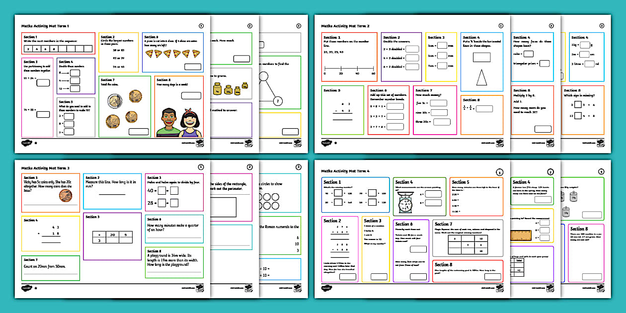 Year 3 Maths Activity Mats Bumper Planning Pack - Twinkl