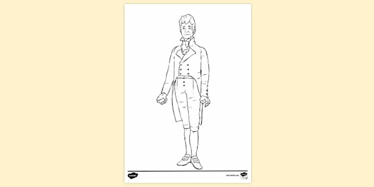 Sir Andrew Aguecheek Colouring | Colouring Sheets - Twinkl