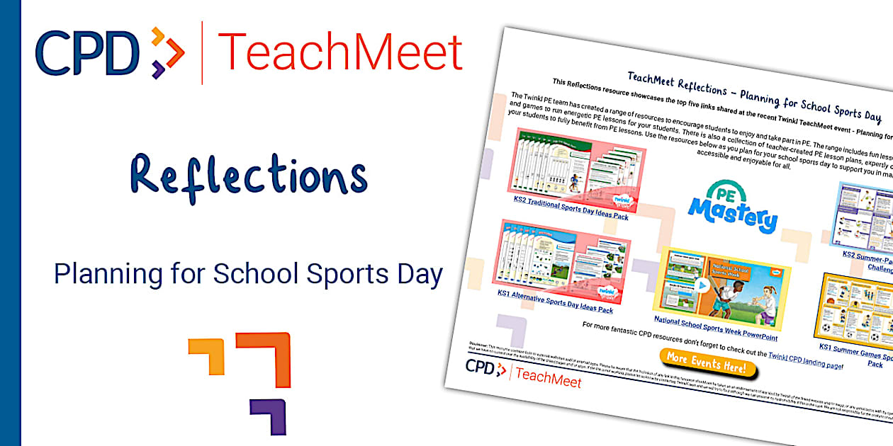 TeachMeet Reflections - Planning for School Sports Day
