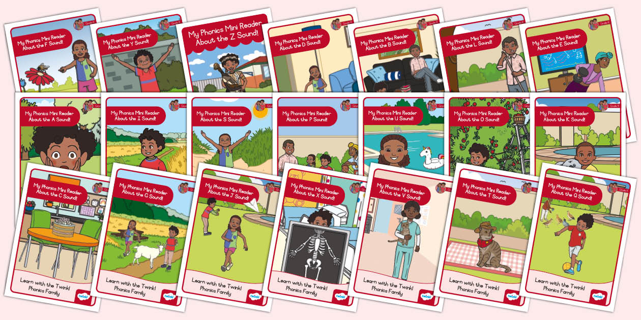 Grade R Phonics: Mini-Books Pack