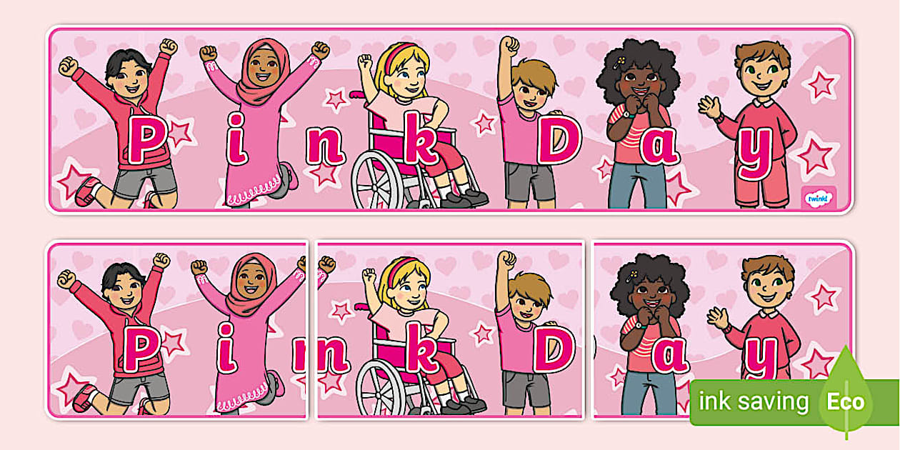 Pink Day Display Banner - Lower Primary