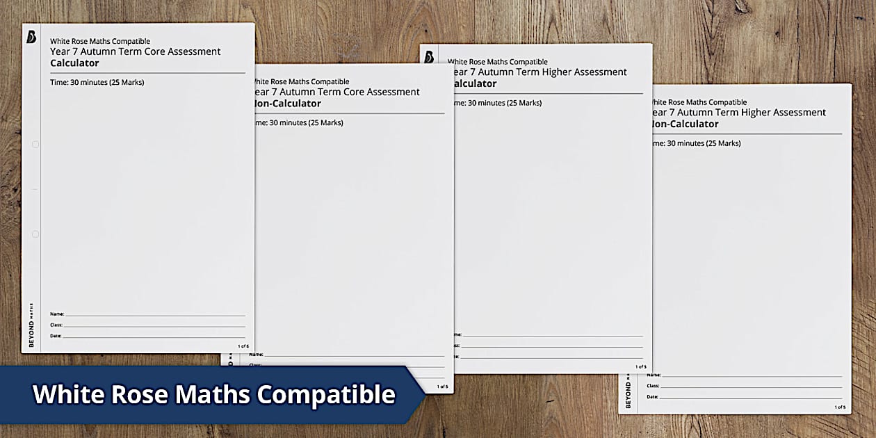 👉 White Rose Maths Test: Year 7 Autumn Term Assessment | Beyond