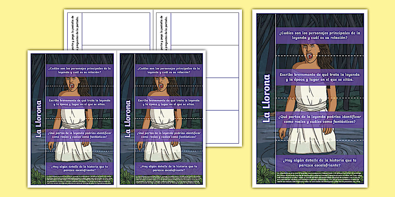Leyenda de la Llorona - reporte de lectura (teacher made)