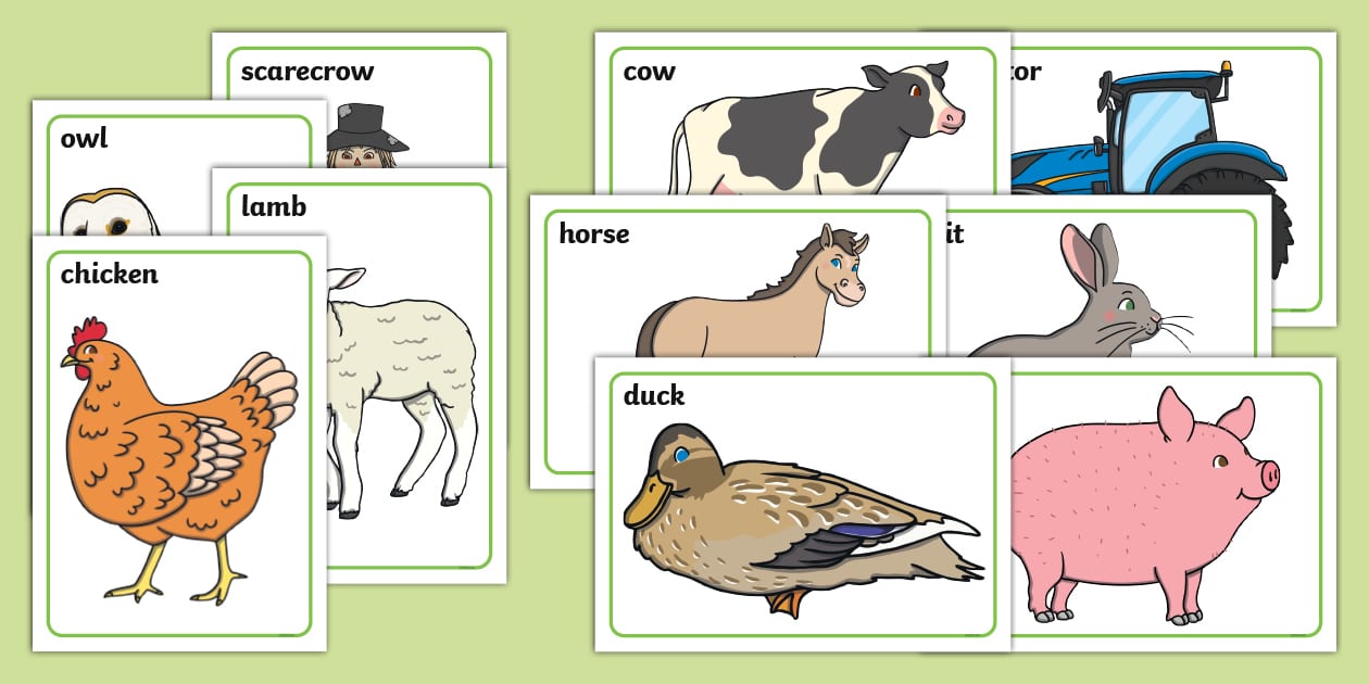 On the Farm Movement Picture Cards | Twinkl (teacher made)