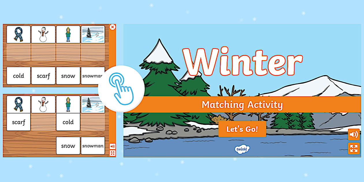 Winter Interactive Matching Activity | Twinkl Go! - Twinkl