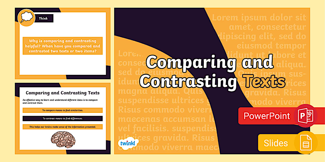 Compare and Contrast PowerPoint & Google Slides | Twinkl USA