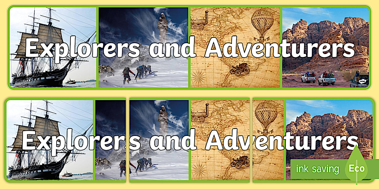 Explorers and Adventurers Photo Display Banner - Twinkl