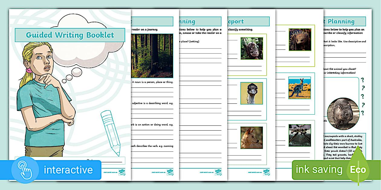 Editable Guided Writing Activity Pack 3-6 (teacher made)