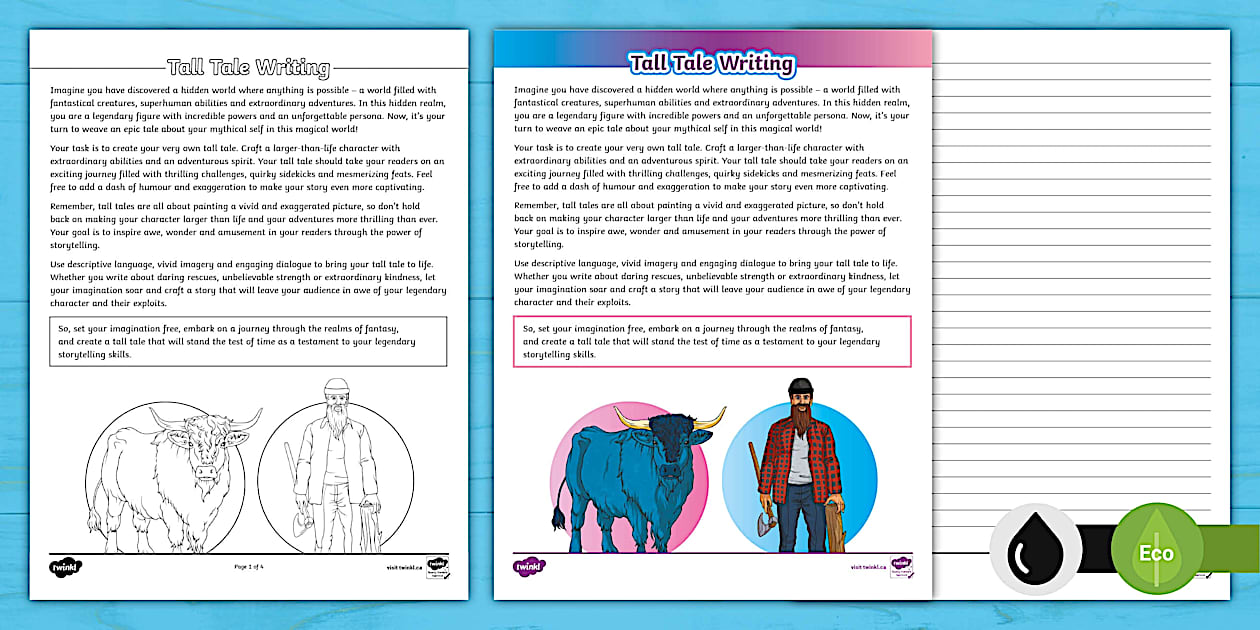 Tall Tale Writing Prompt (Teacher-Made) - Twinkl