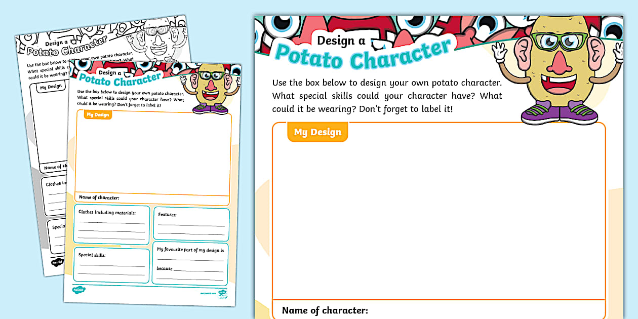 Design a Potato Character (teacher made) - Twinkl