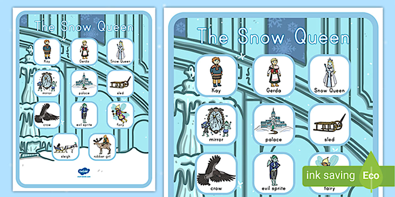 The Snow Queen Story Vocabulary Poster (teacher made)