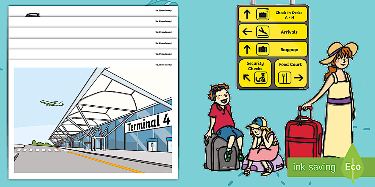 Up, Up and Away! Display Cut-Outs (teacher made) - Twinkl