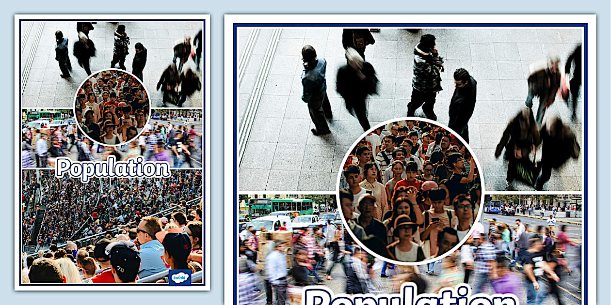Population Display Poster (teacher made) - Twinkl