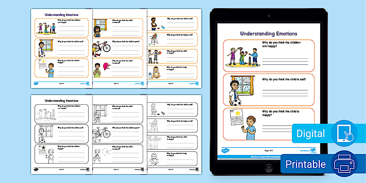 Understanding Emotions Worksheet | Emotions | Twinkl USA