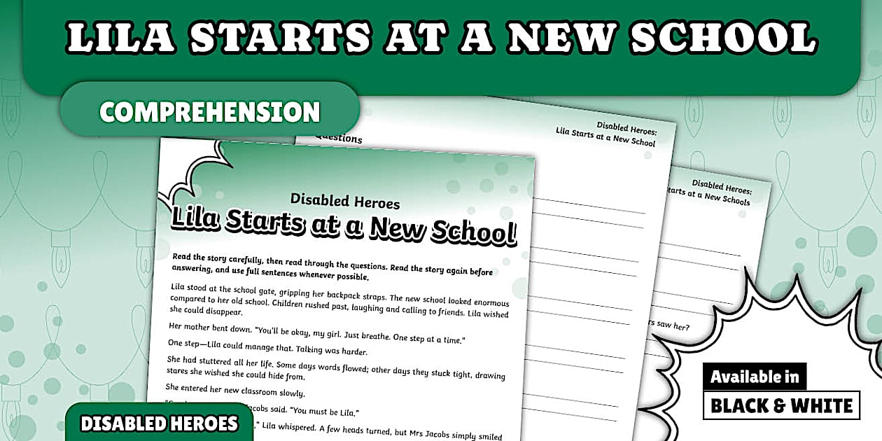 IP English-Disabled Heroes–Lila Starts at a New School–Comp