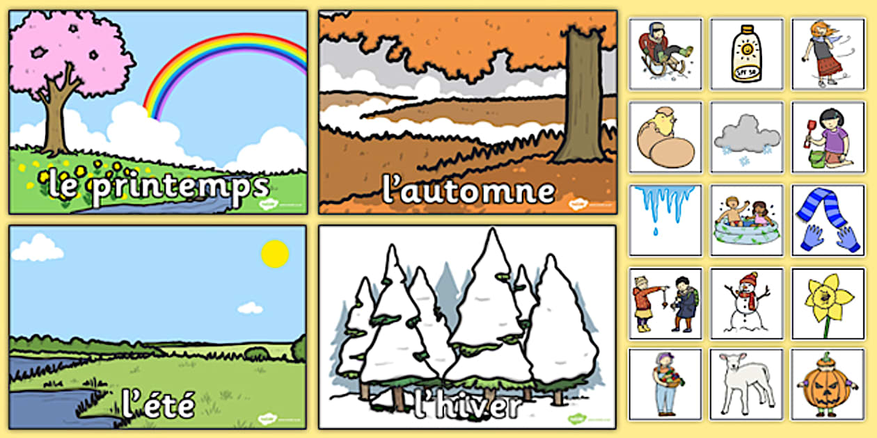 Seasons Sorting Activity (teacher made) - Twinkl