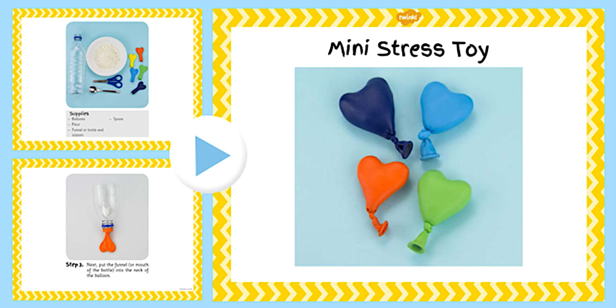 Mini Stress Toy Craft Instructions PowerPoint (Teacher-Made)