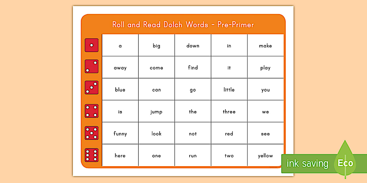 Printable Pre K Sight Words List - Twinkl USA - Twinkl