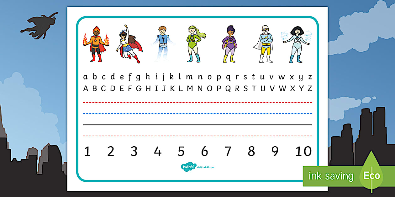 👉 Superhero Desk Placemats to 10 Desk Mat - Superhero Desk Placemats to 10