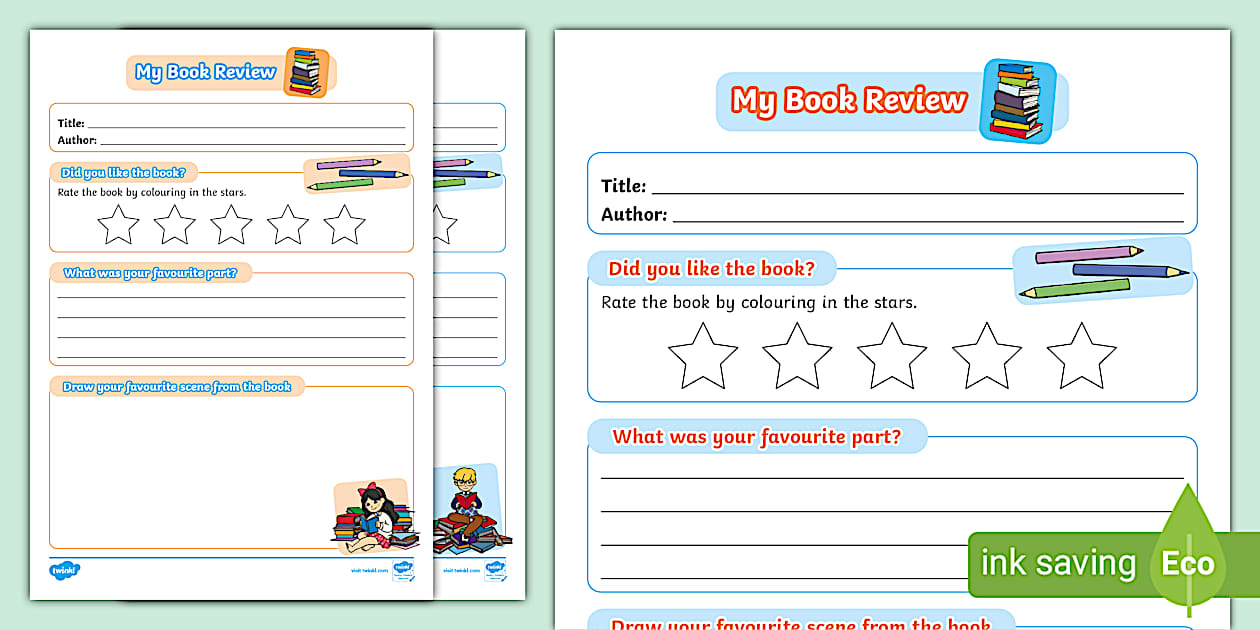 All About My Book Template | Primary Resource | Twinkl