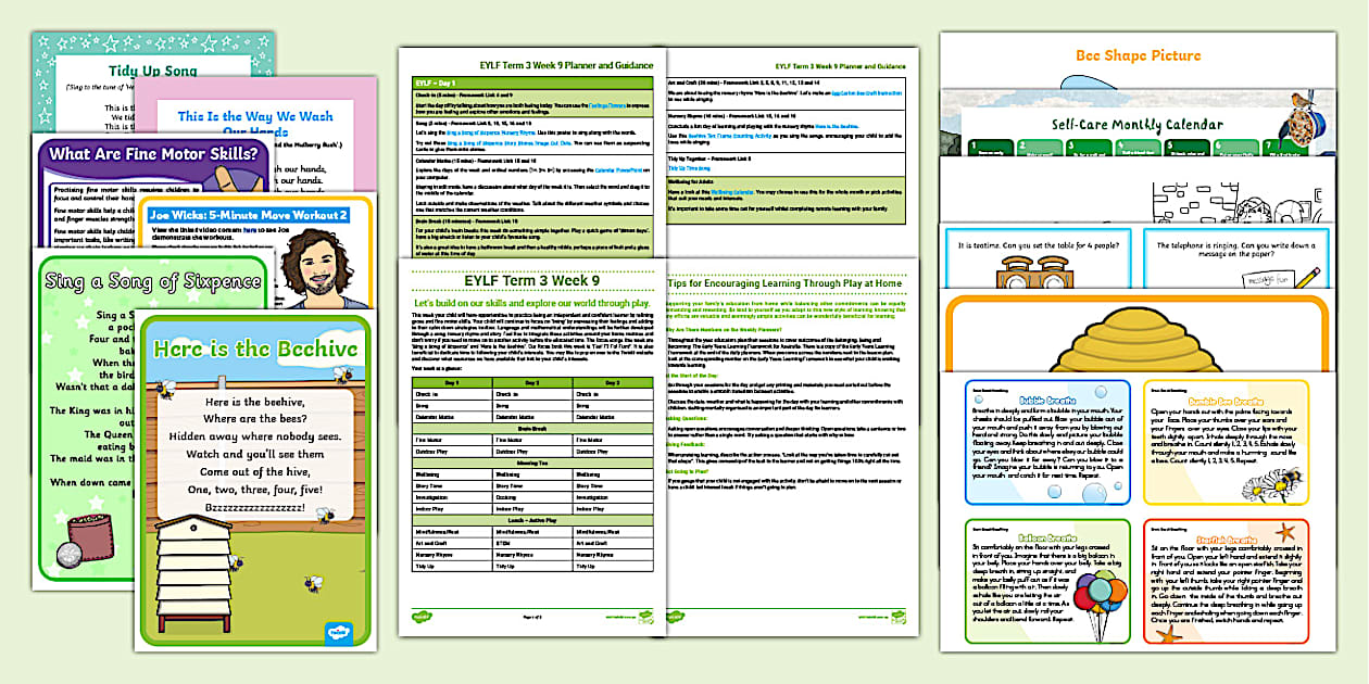 EYLF Term 3 Week 8 Remote Home Learning Pack | Twinkl