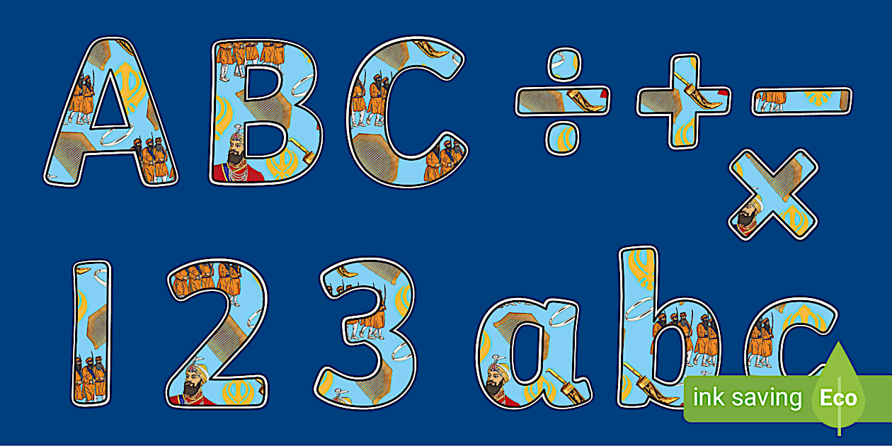 KS2 Sikhi Display Lettering Pack (teacher made) - Twinkl