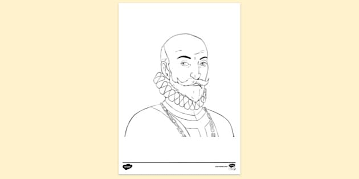 Duke of Medina Sidonia Colouring | Colouring Sheets - Twinkl