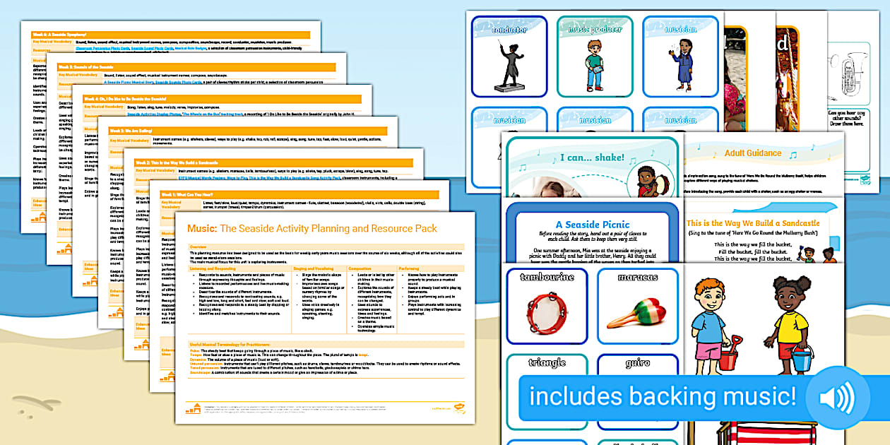 EYFS Seaside Music Activity Planning and Resource Pack