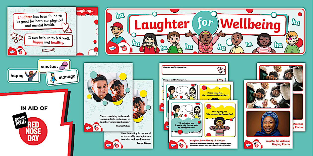 FREE! - Comic Relief Wellbeing Display Pack | Twinkl Life