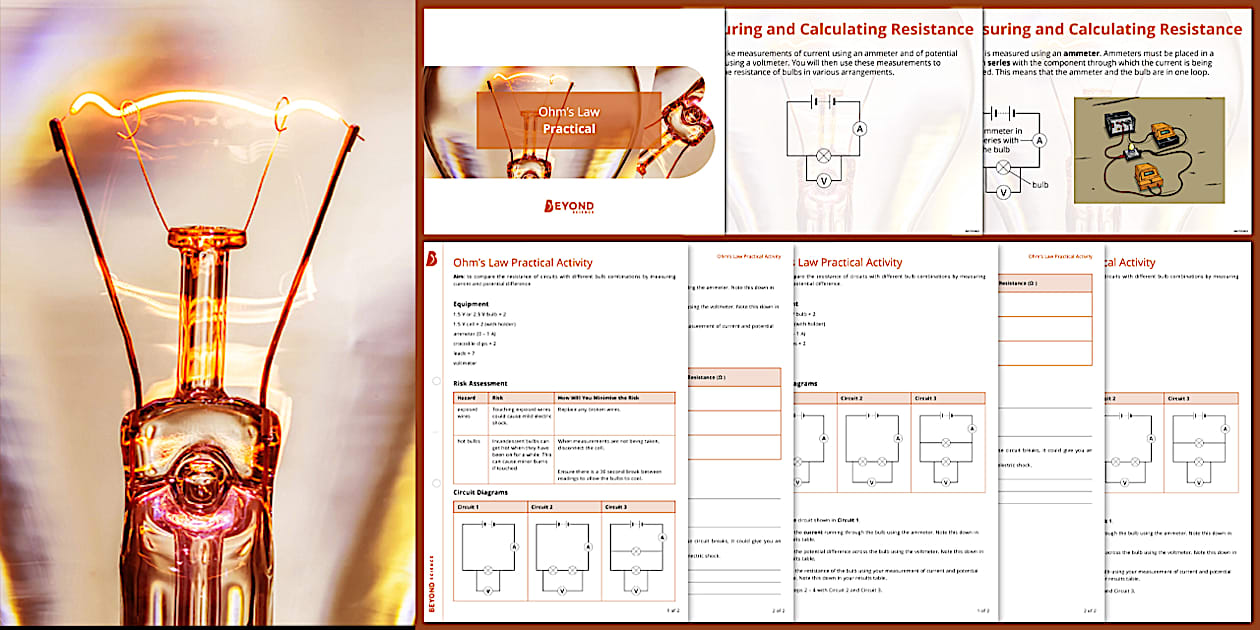 Using Ohm's Law Practical Activity (teacher made) - Twinkl