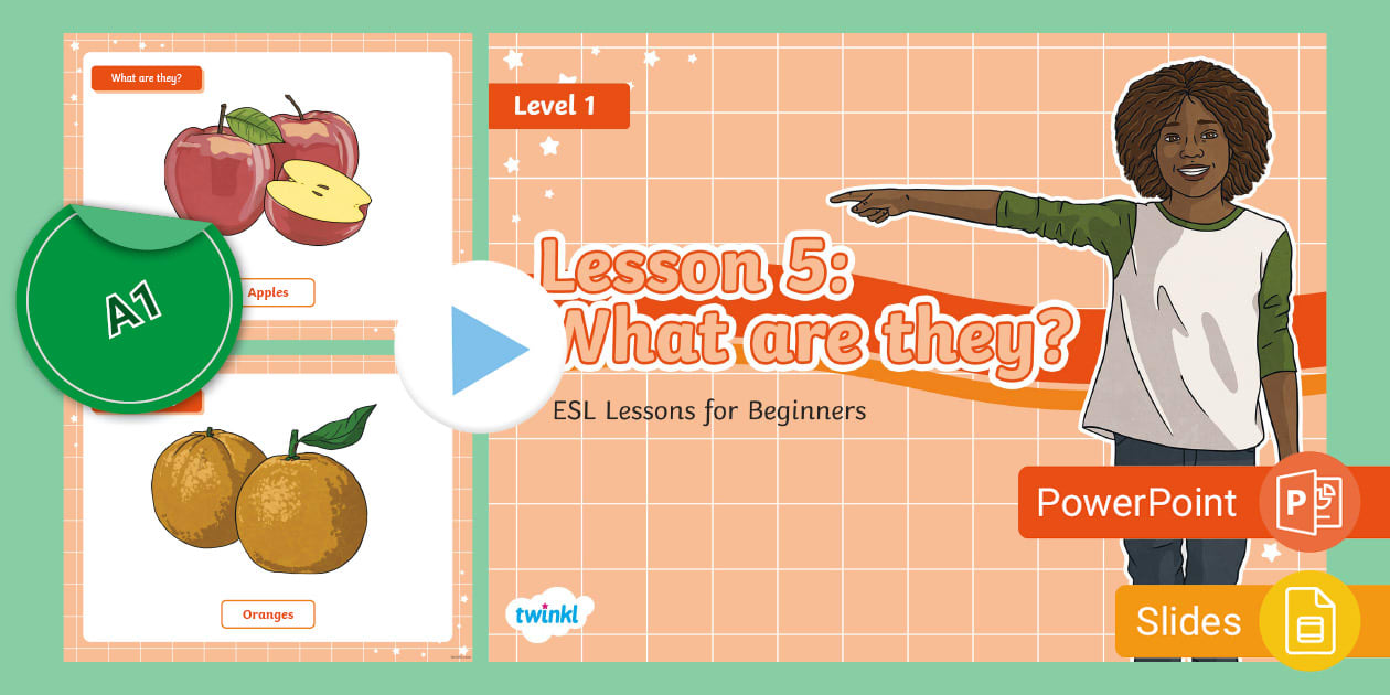 ESL Vocabulary Words for Beginners | Lesson 5 | Twinkl