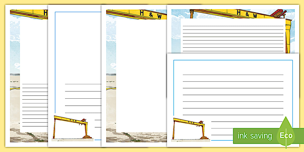 Harland and Wolff Worker Diary Entry Page Border Pack