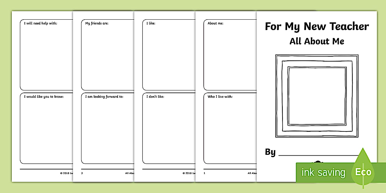 Editable My New Teacher Booklet SEN (teacher made) - Twinkl