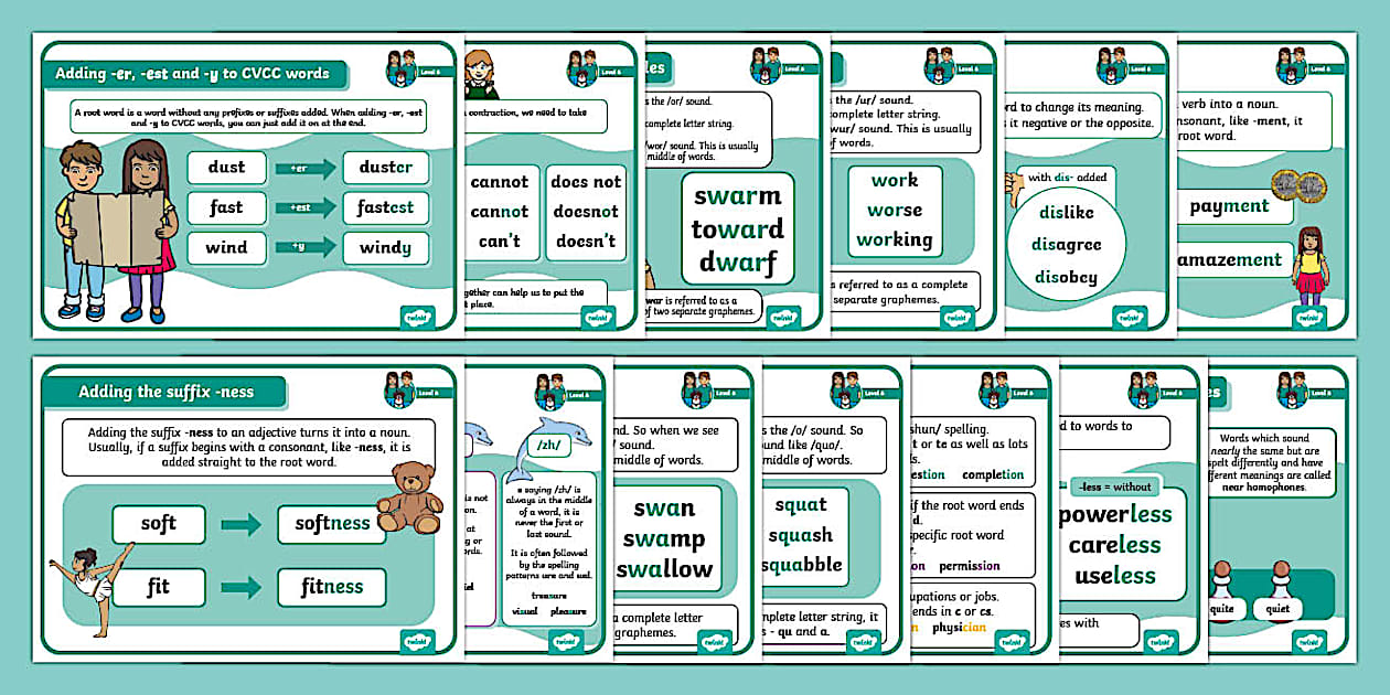 Twinkl Phonics Level 6 Weeks 21-30 Spelling Rules Posters