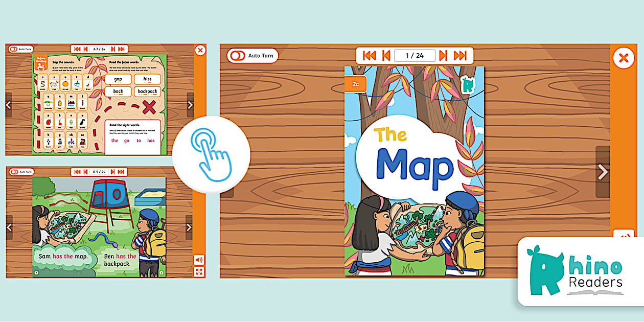 Level 2c Decodable Readers: The Map (teacher made) - Twinkl