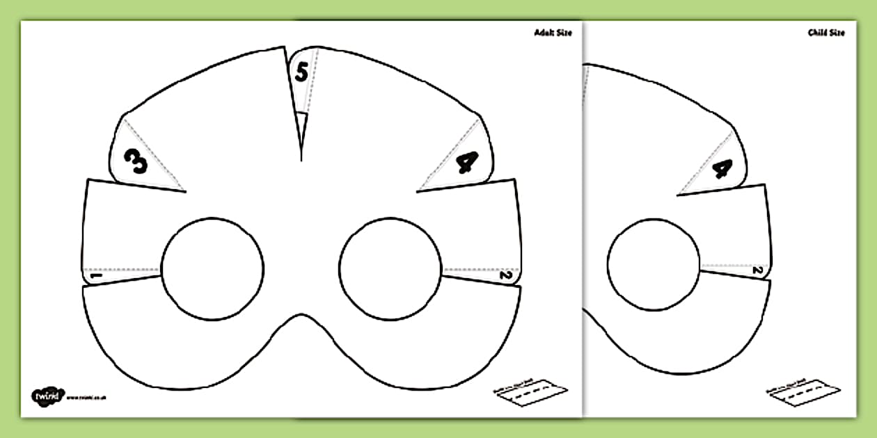 3D Blank Mask Cut-Outs (Teacher-Made) - Twinkl