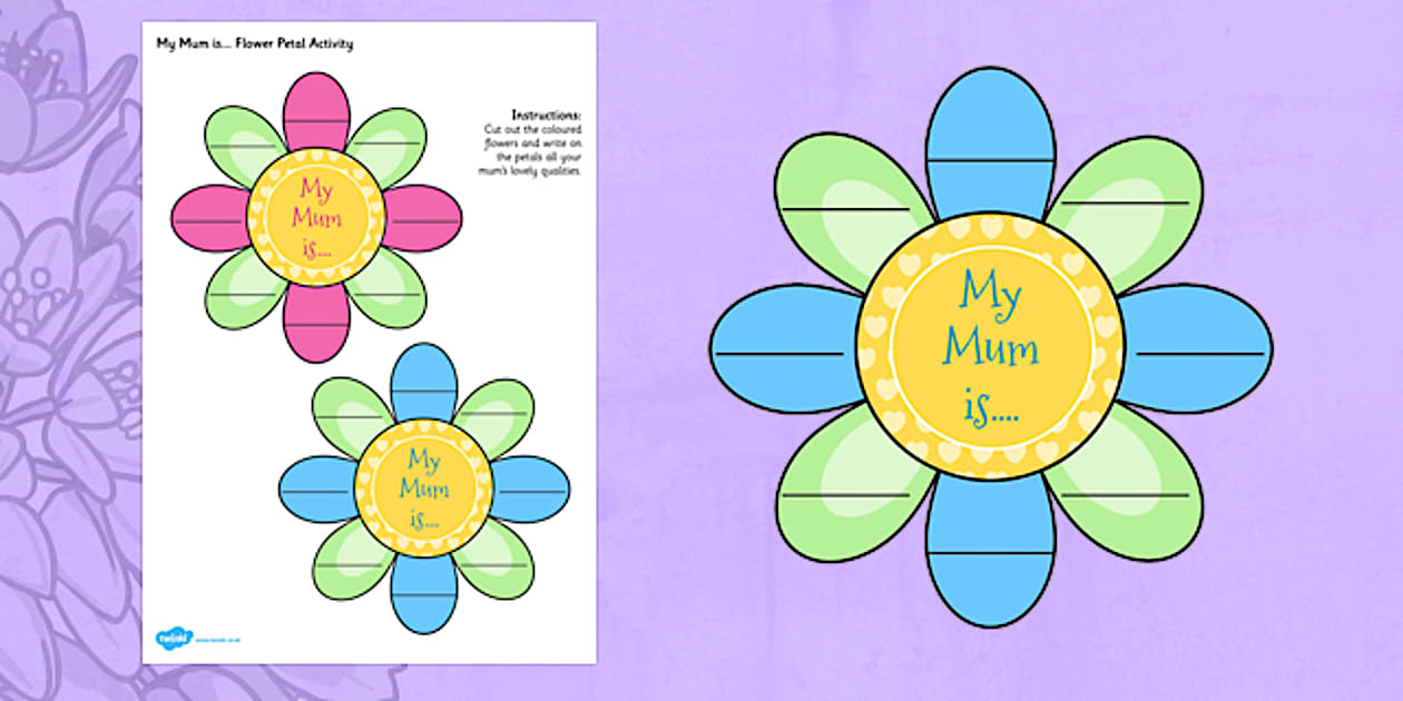 Australia Mother's Day Flower Petal Activity - Twinkl