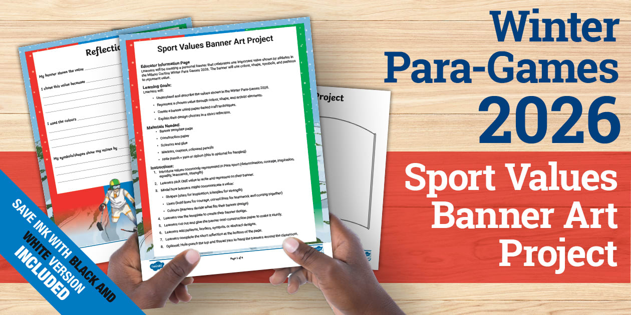 Winter Para Games 2026 Banner Activity