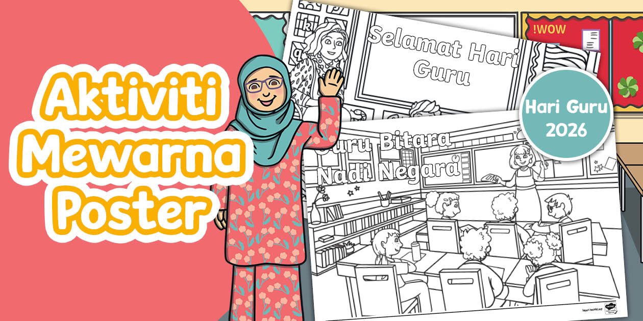 * NEW * Aktiviti Mewarna Poster Hari Guru 2026