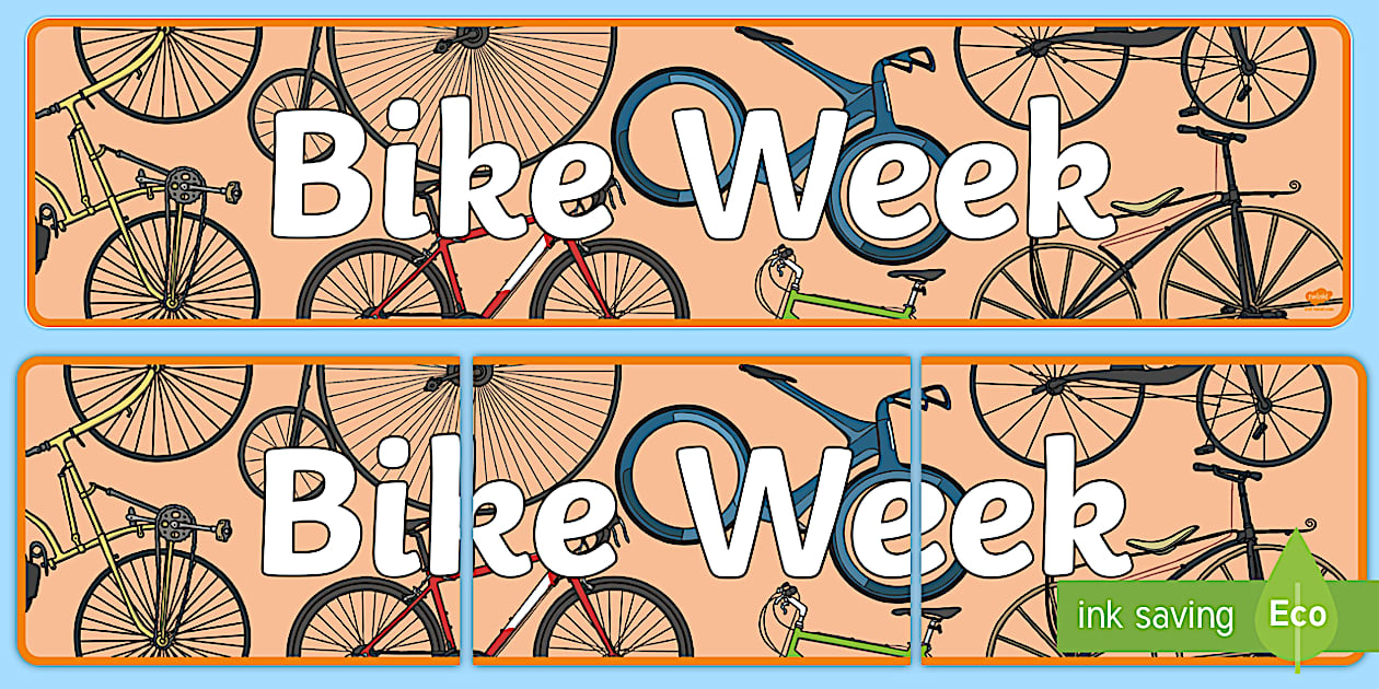 Bike Week Display Banner (teacher made) - Twinkl