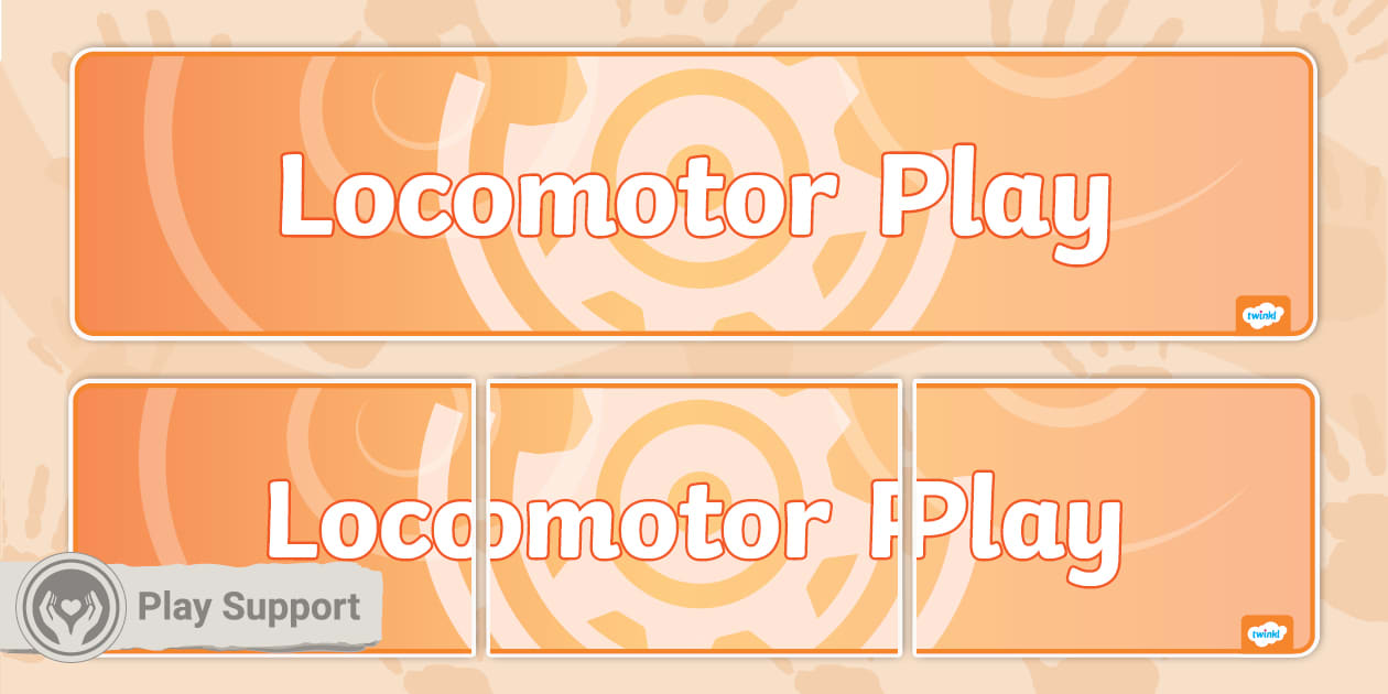Locomotor Play Icon Display Banner (Teacher-Made) - Twinkl