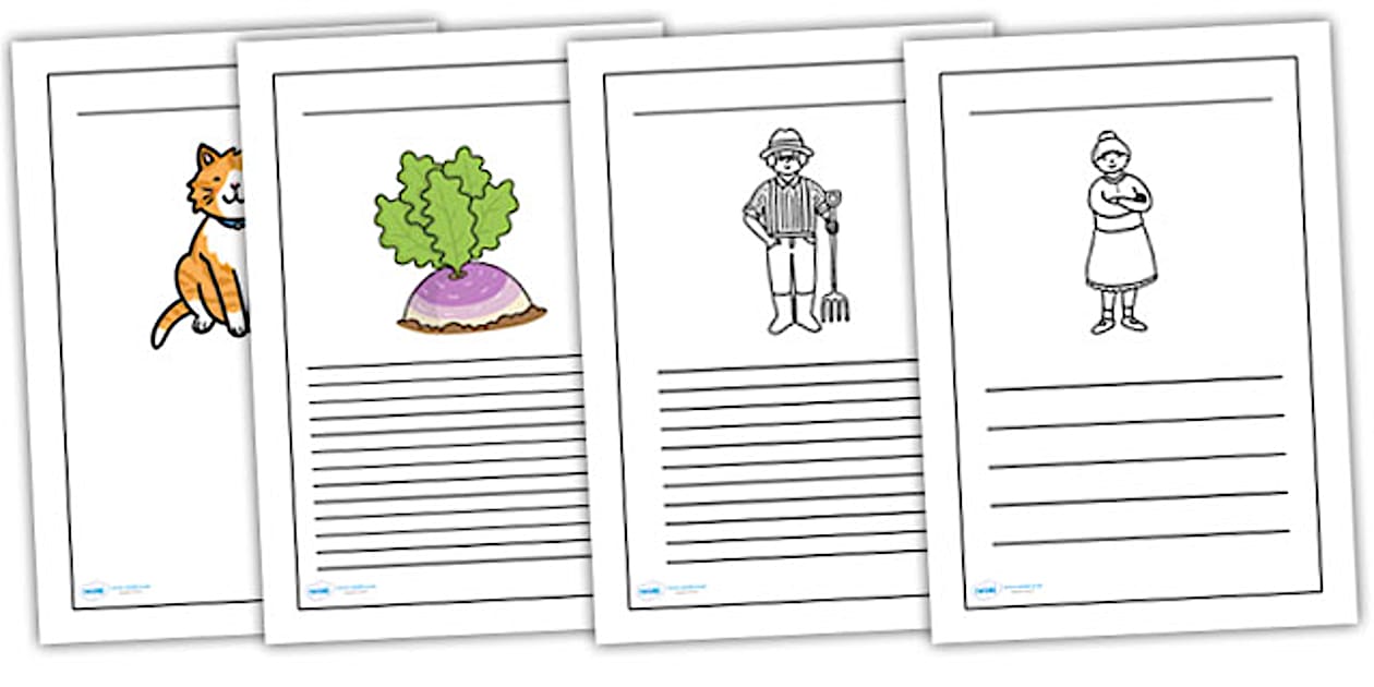 The Enormous Turnip Writing Frames (teacher made) - Twinkl