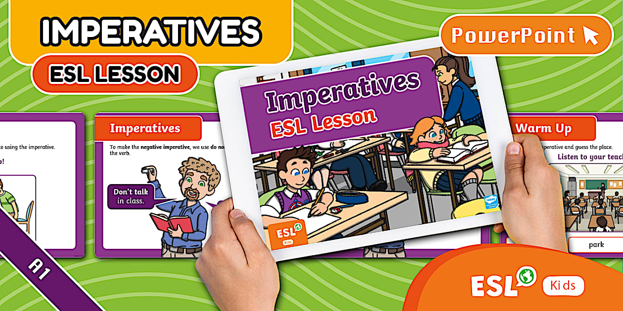 ESL Imperatives Lesson for Kids