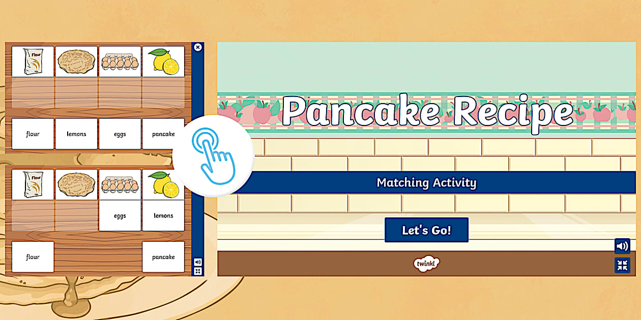 Pancake Recipe Matching Activity | Twinkl Go! (teacher made)