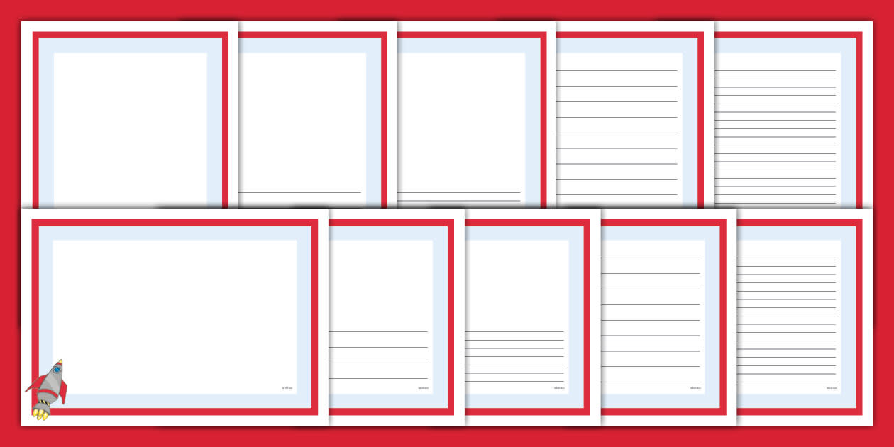 Rocket Ship Page Border | Page Borders | Twinkl - Twinkl