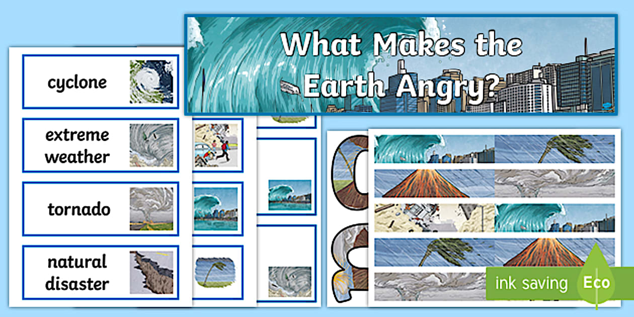 KS2 What Makes the Earth Angry Display Pack - Twinkl
